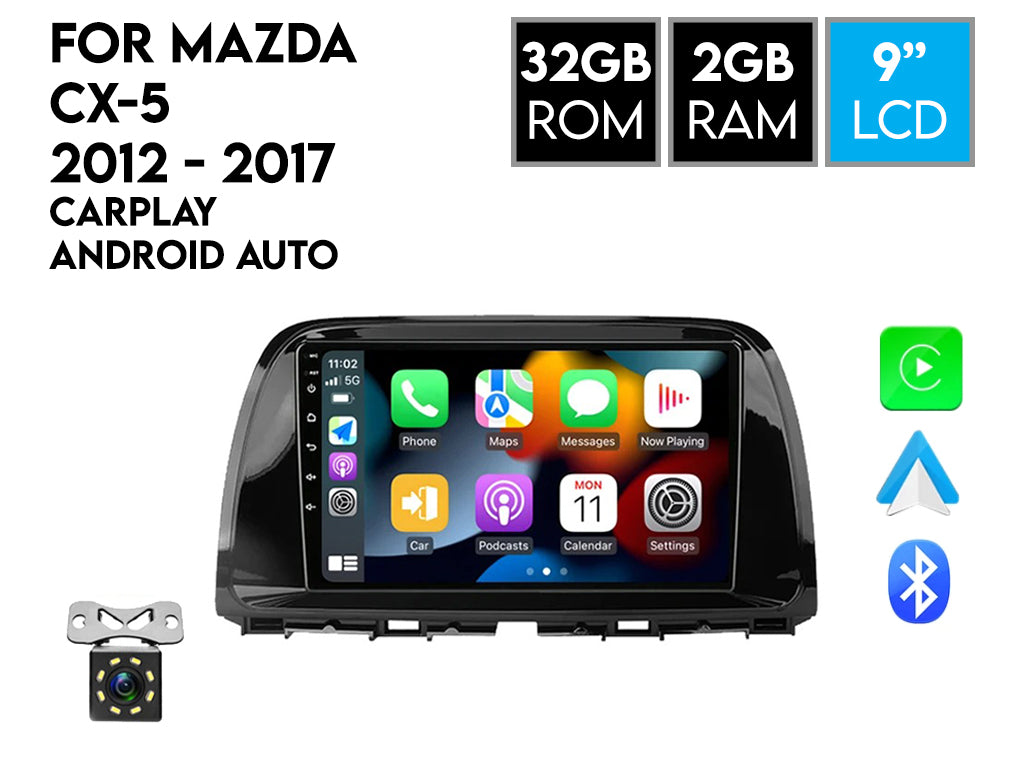 Shop For Mazda CX-5 2012 - 2017 9" CarPlay Android Auto Headunit | Onecliq