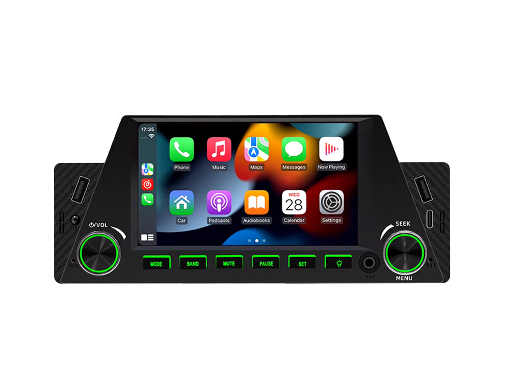 Shop 4.7" Single Din Tri Shape Wireless CarPlay Android Auto | Onecliq