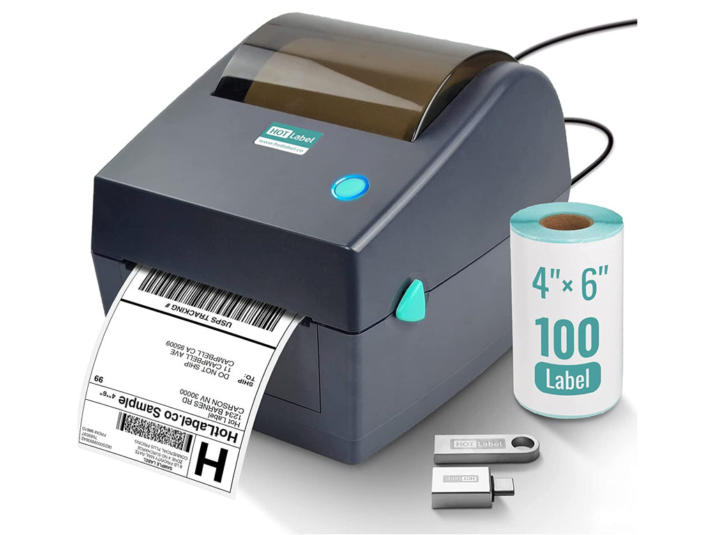 Shop Thermal Label Courier Printer - Black | Onecliq